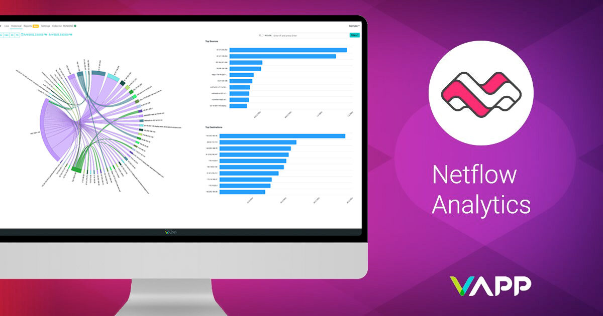 Netflow Analytics - Instant viewing of the network usage | VAPP